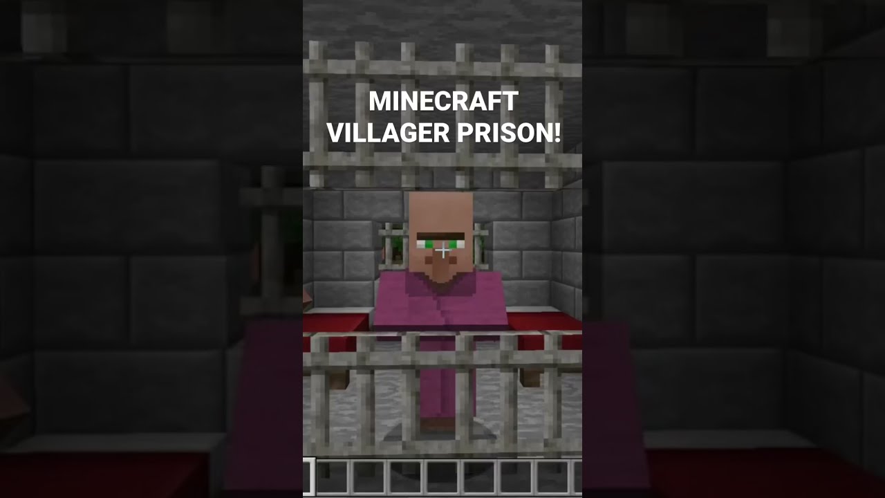 Minecraft VILLAGER PRISON! - YouTube