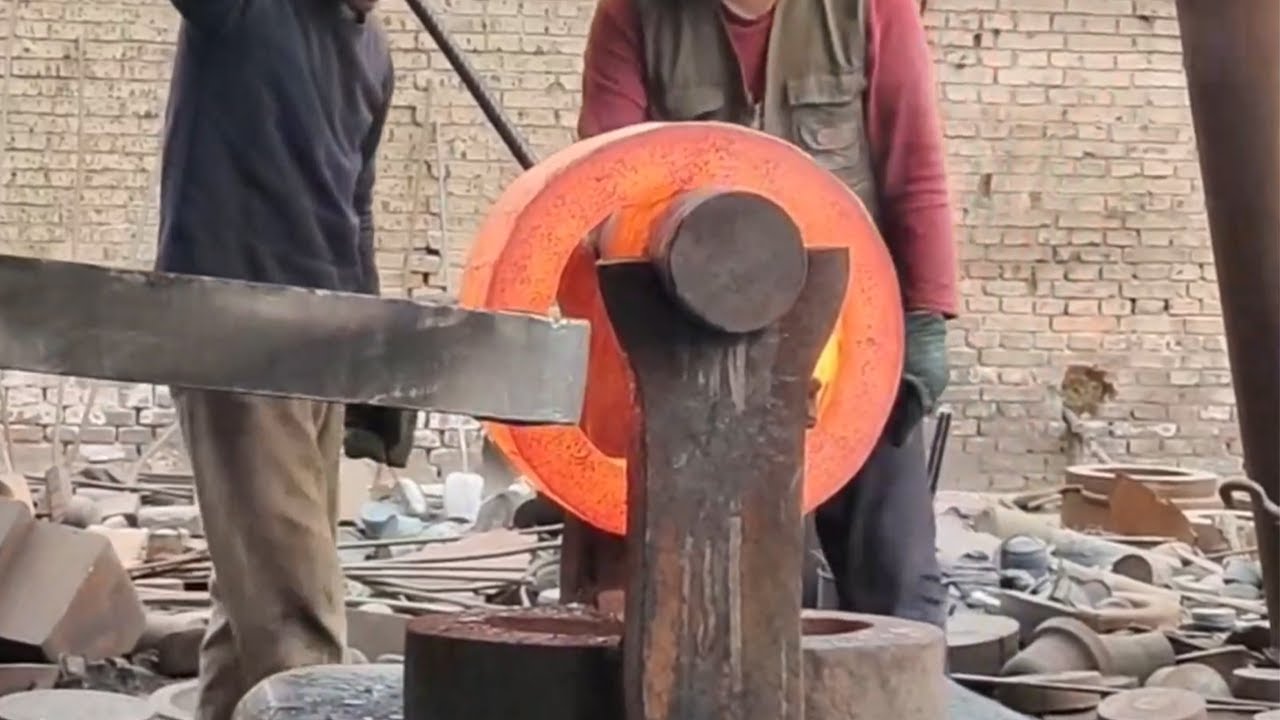 Forging giant iron rings- Modern Forming Technology, Hot forging ...