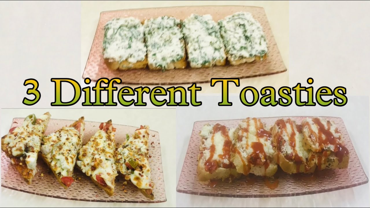 3 Different Toasties | Tomato Toasties | Cheese Paneer Toasties ...