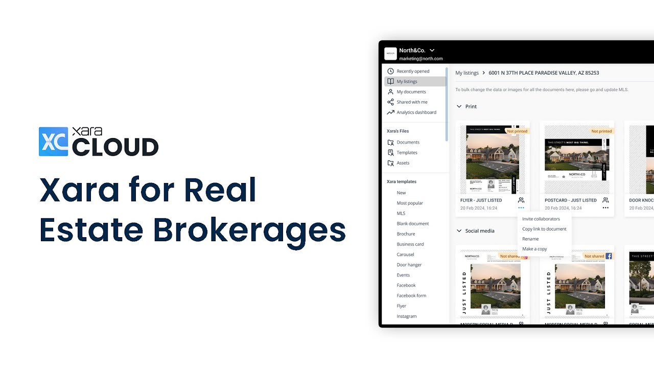 Xara Cloud: The Only AI Marketing Center for Real Estate Brokers - YouTube