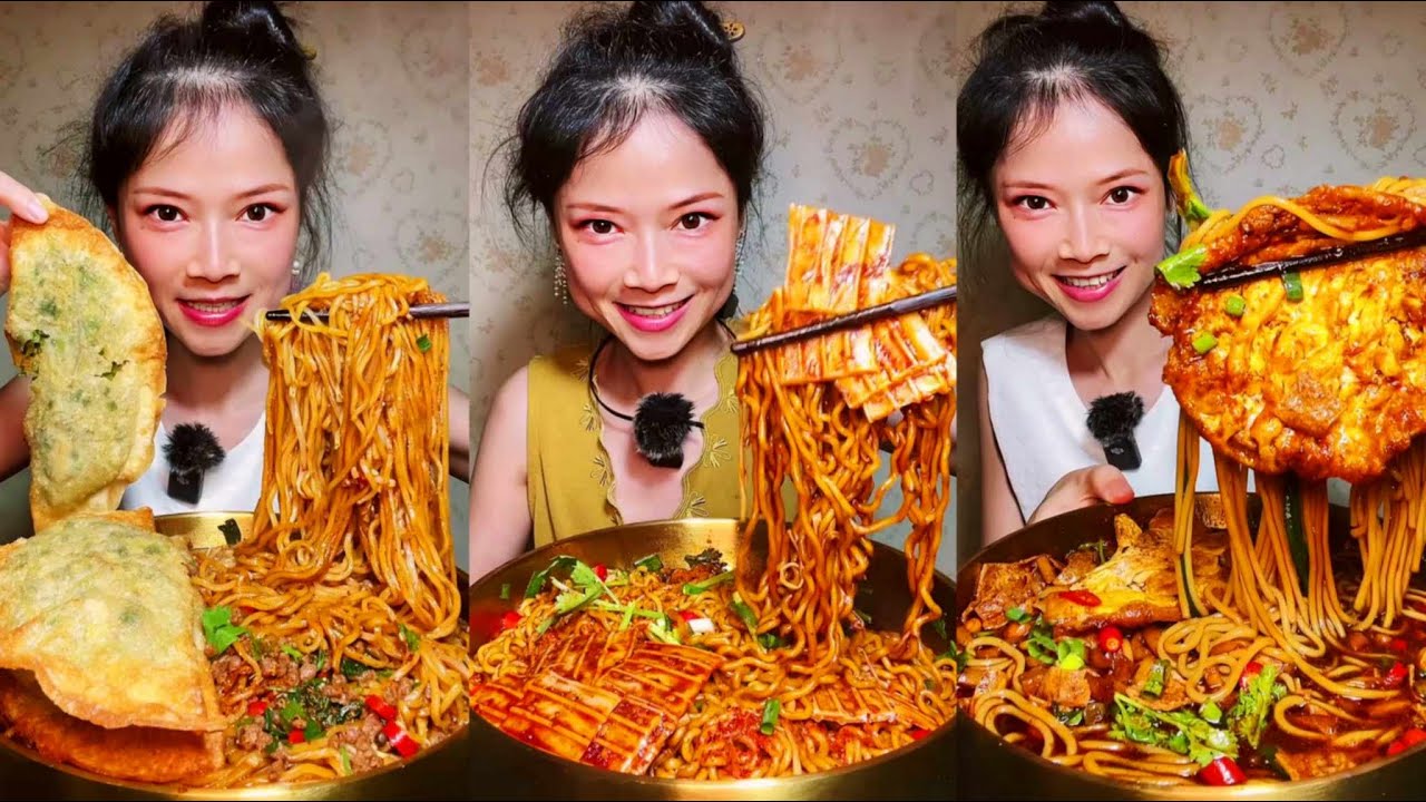 Asmr Spicy Food Noodles | Eating Spicy Food Mukbang | 매운먹방 | 중국음식 ASMR ...
