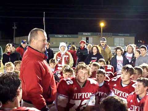 Tipton High School Football After the 1st district game. - YouTube