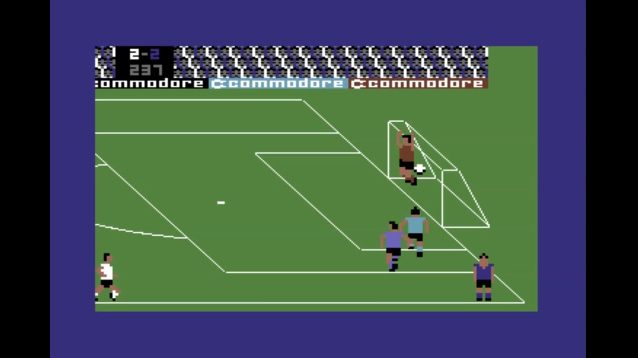 Commodore 64 International Soccer match level 9 ⌨ C64 ⌚ PLAY 30 Minutes ...