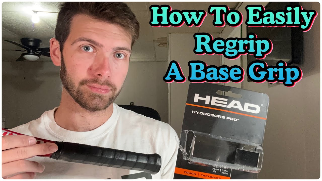 How To Regrip A Tennis Racket: Base Grip Edition - YouTube