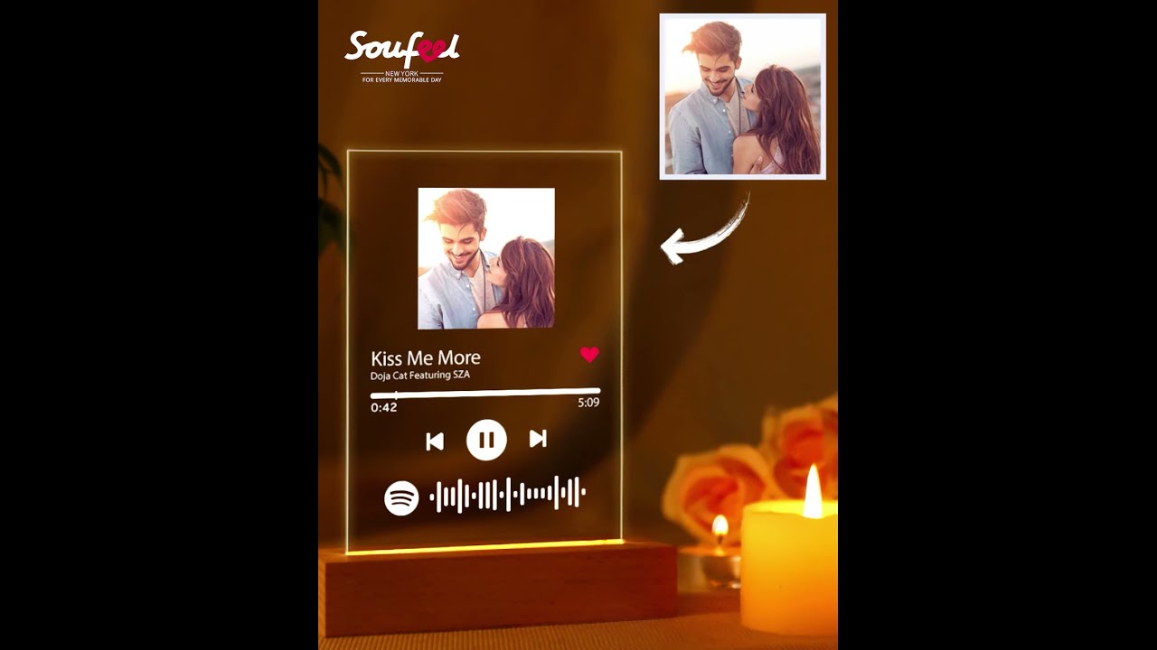 SOUFEEL Personalized Spotify Code Night Light - YouTube