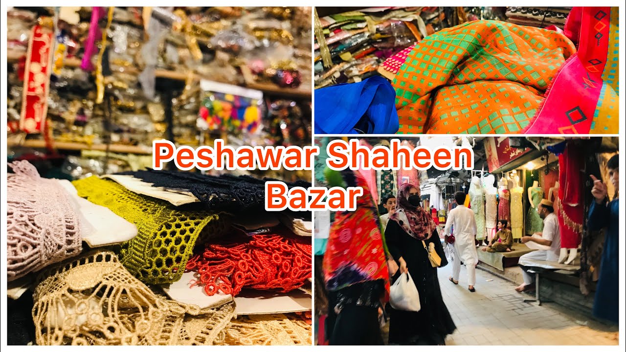 Peshawar Shaheen Bazar || Laces Shopping from local Bazar || Mom In ...