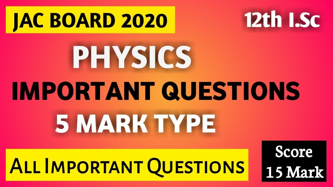 JAC Board Physics Important Question 2022 2023 Class 12 5 Mark Type jac-board-physics-important-question-2022-2023-class-12-5-mark-type