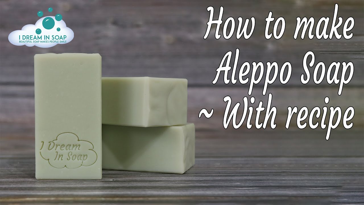 How to make Aleppo soap with recipe. Cold process soap making. Laurel ...