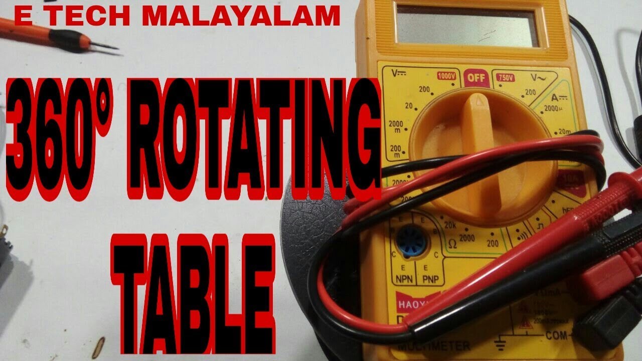 How to make a 360° rotating table/360°rotating ടേബിൾ ഉണ്ടാക്കിയാലോ ...