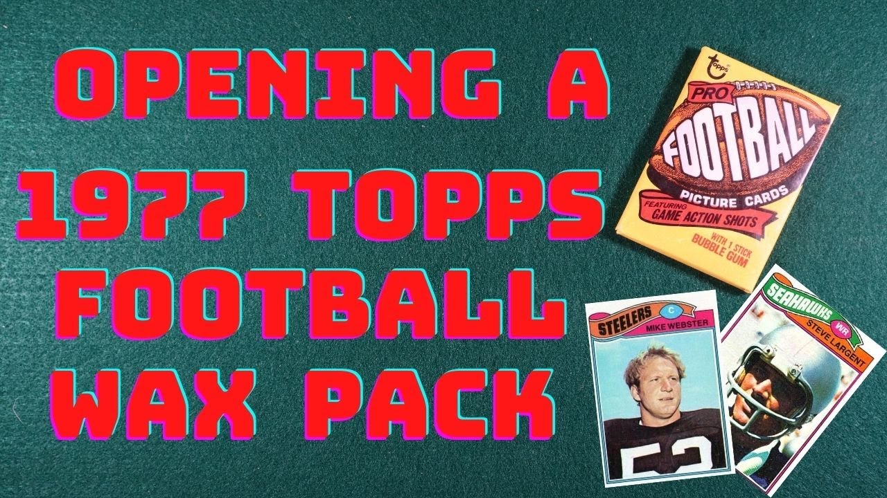 Opening a 1977 Topps Football Wax Pack - YouTube