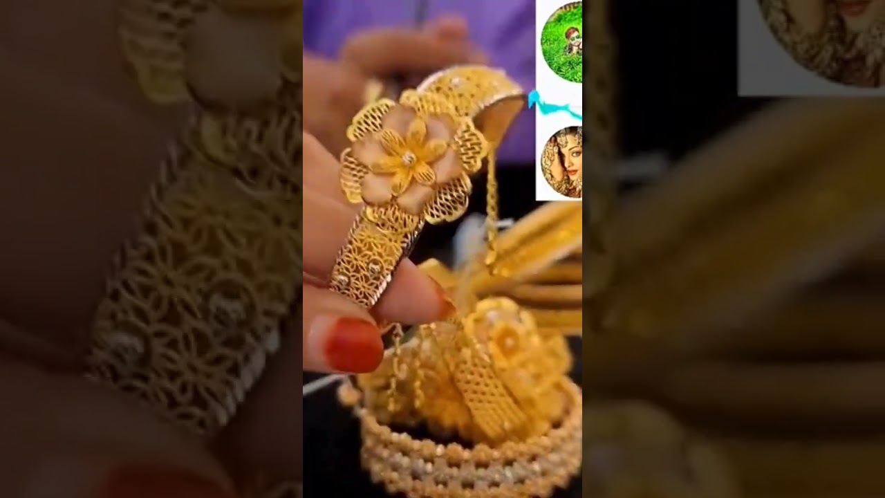 Gold churi design - YouTube