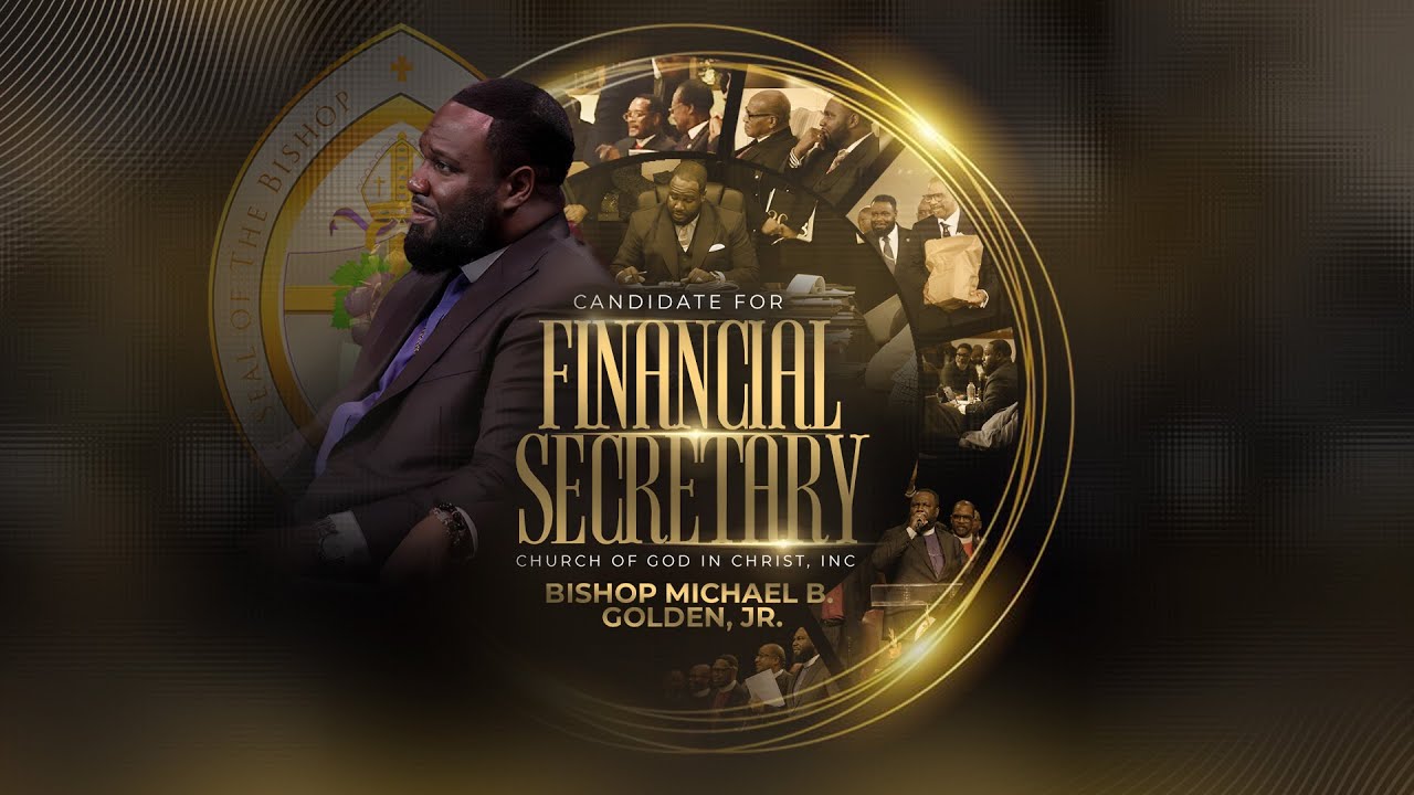 Bishop Michael B. Golden, Jr. Candidate for Financial Secretary - YouTube