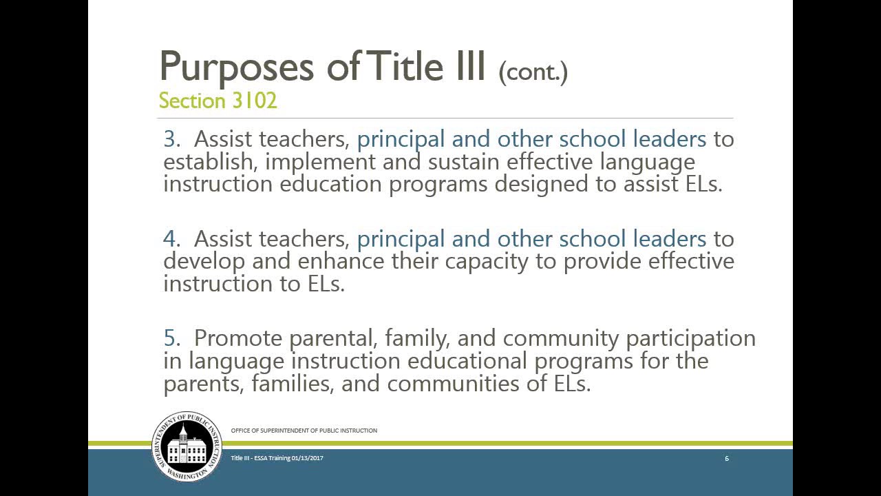 Title III: Language Instruction for English Learners and Immigrant ...