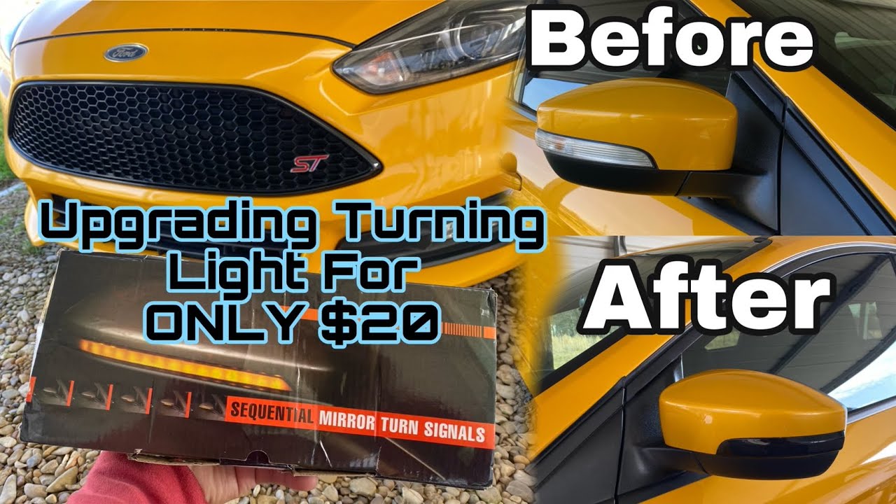 Installing focus ST/RS/SE Sequential Mirror Turn Signals!! First ...