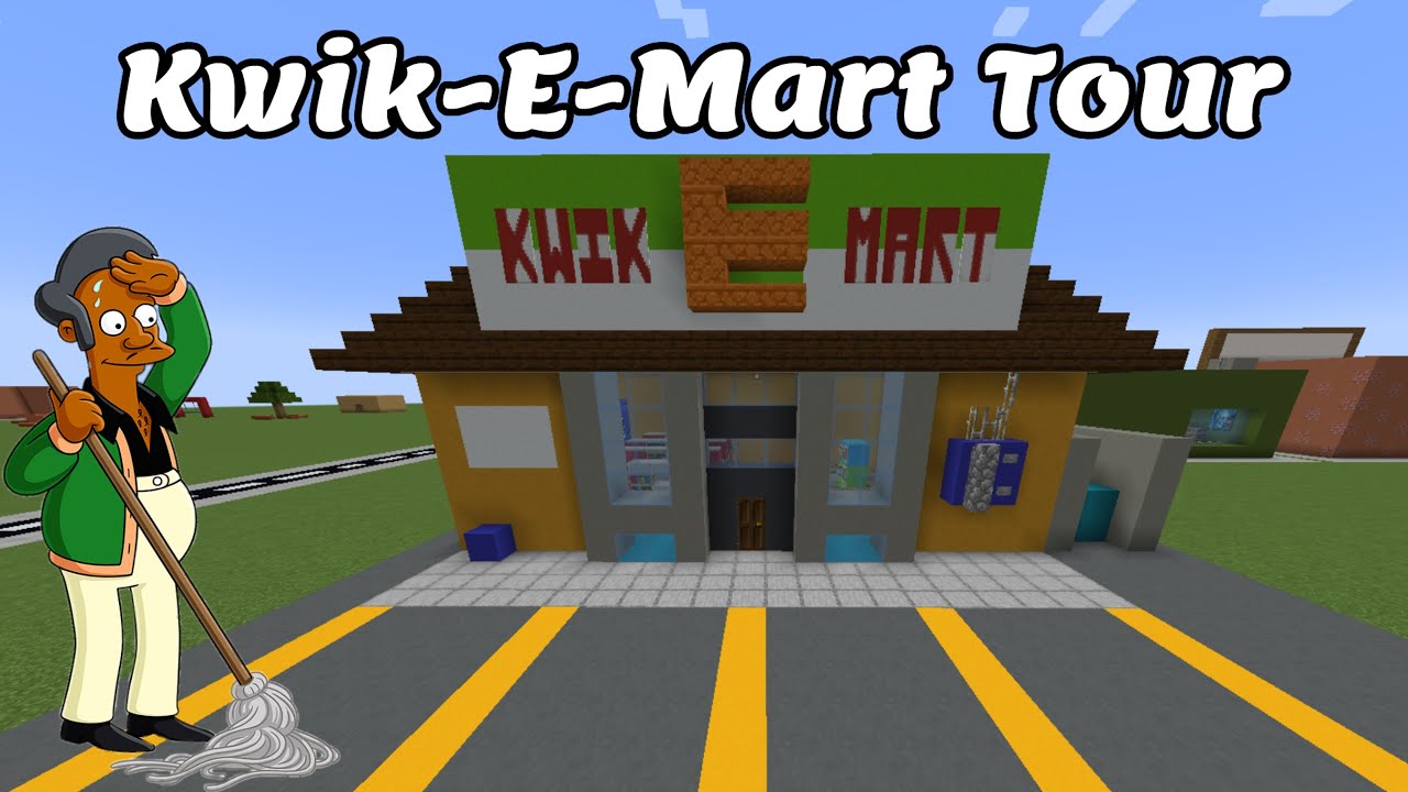 Minecraft Kwik E Mart tour - YouTube