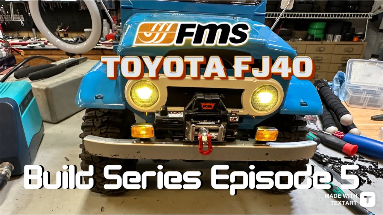FMS Toyota FJ40 Build Series Episode 5 - Winch and lighting - YouTube