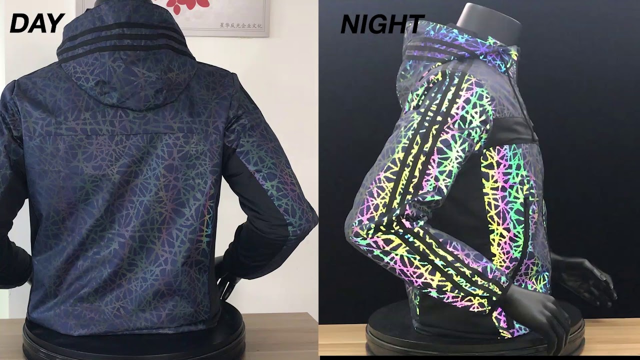 Reflective iridescent printing fabric for reflective jacket design -DAY ...
