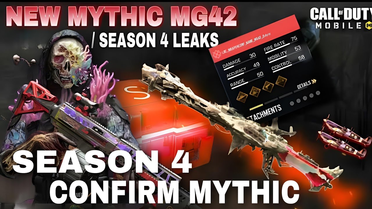 Season 4 Confirmed Mythic MG42 Complete Gameplay IRONSIGHT Leaks Codm ...