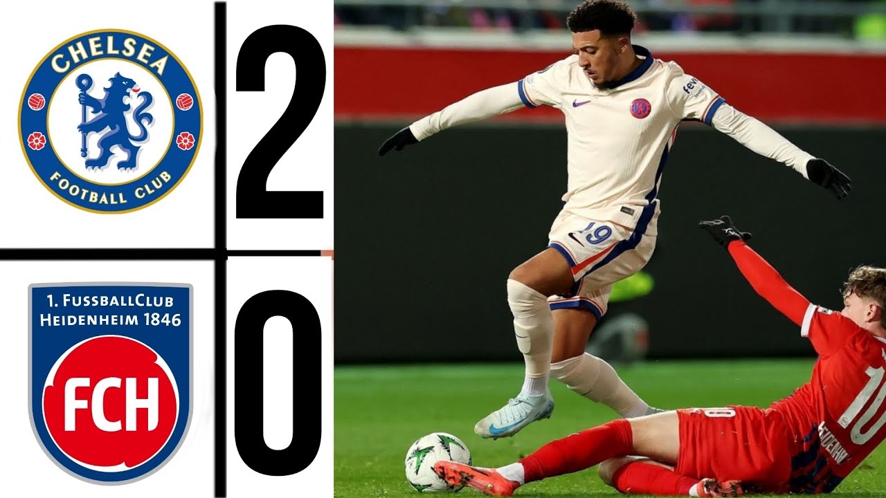 Chelsea vs Heidenheim 2-0 | Nkunku & Mudryk Goals | Conference League ...