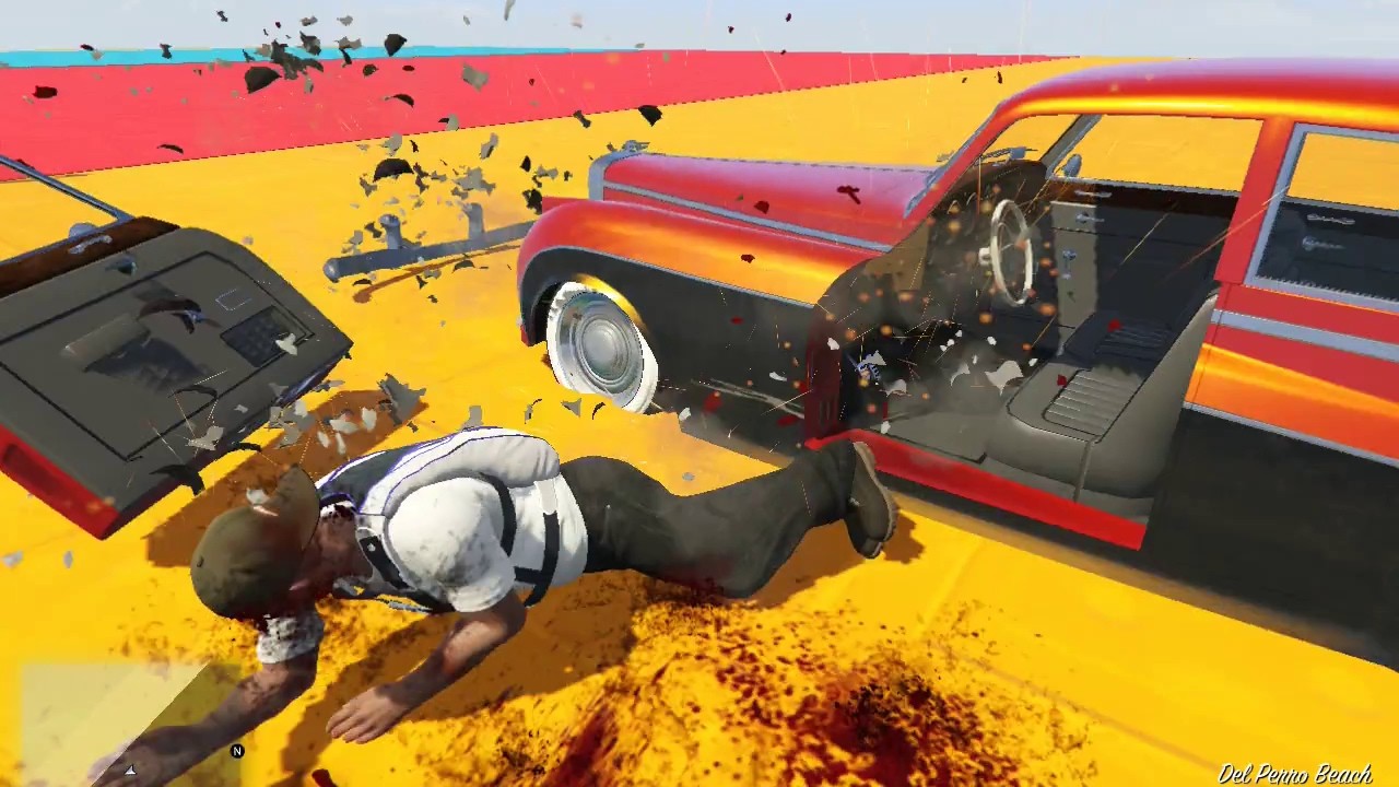 GTA 5 Cliff Drops Crashes With Real Cars Mod #10 - YouTube