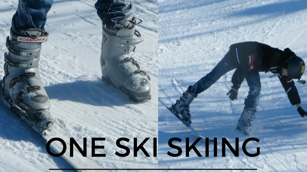 SKIING WITH ONE SKI - Asessippi 2017 - YouTube