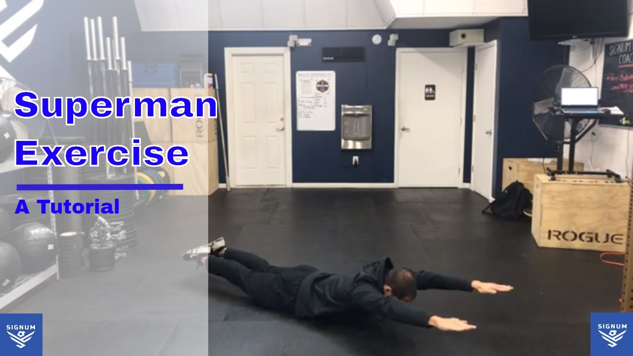 The Superman Exercise | A Tutorial - YouTube