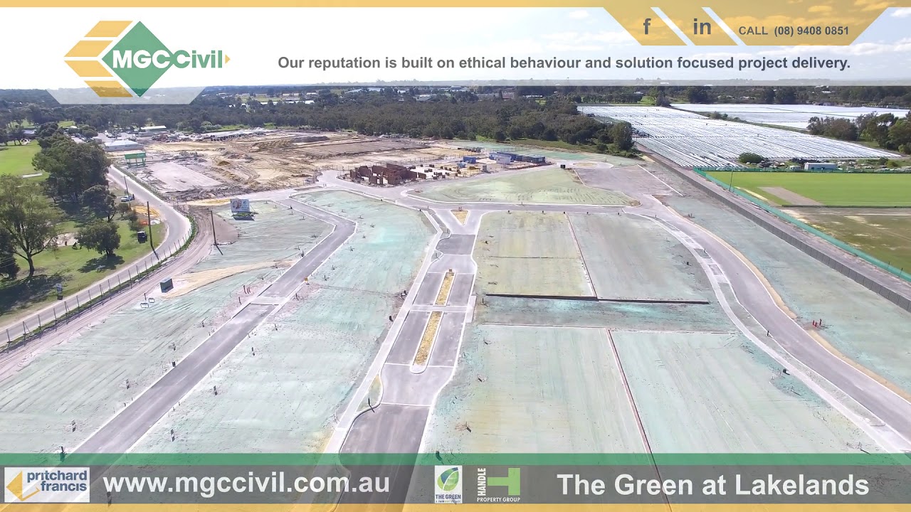 MGC Civil Drone Footage of practical completion at The Green Lakelands ...