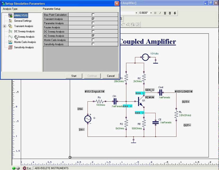 AC transfer analysis - YouTube