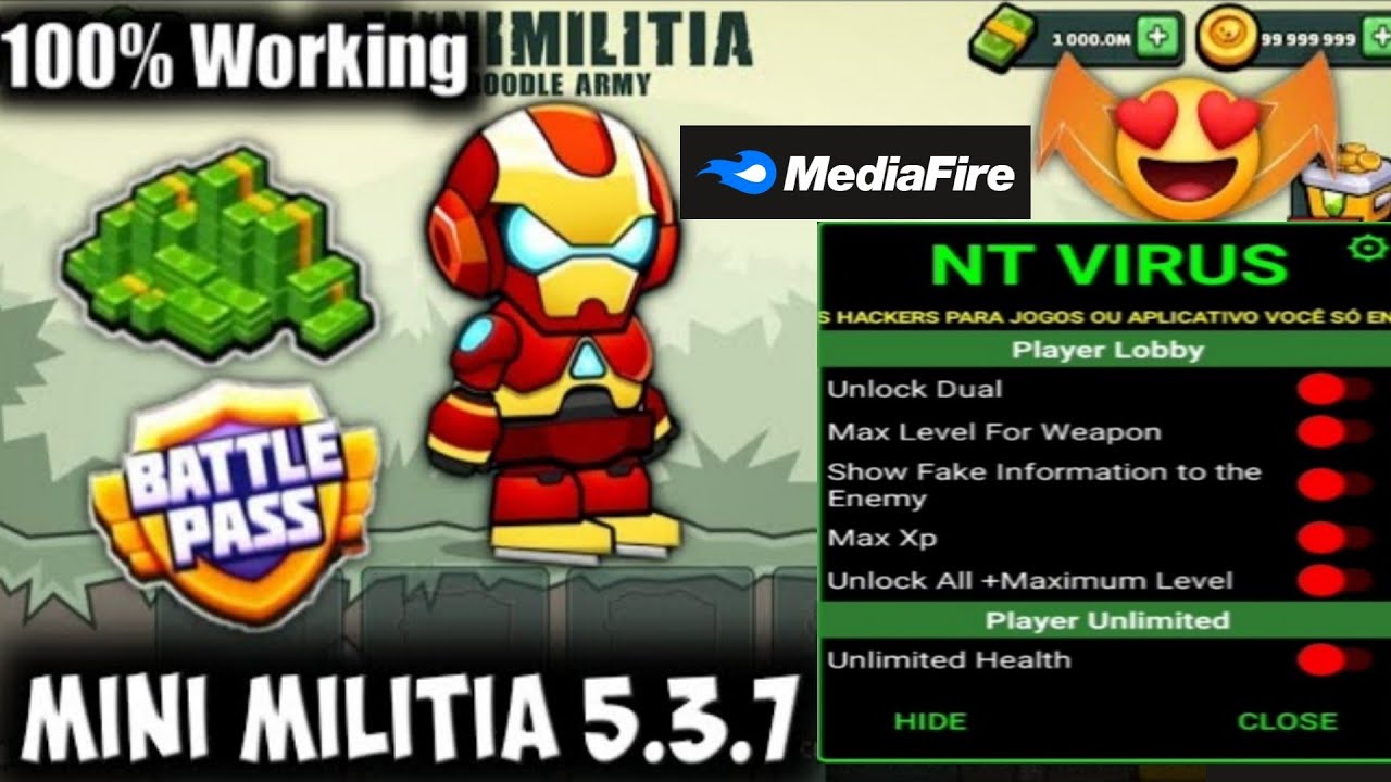 mini militia latest God mod hack apk - YouTube