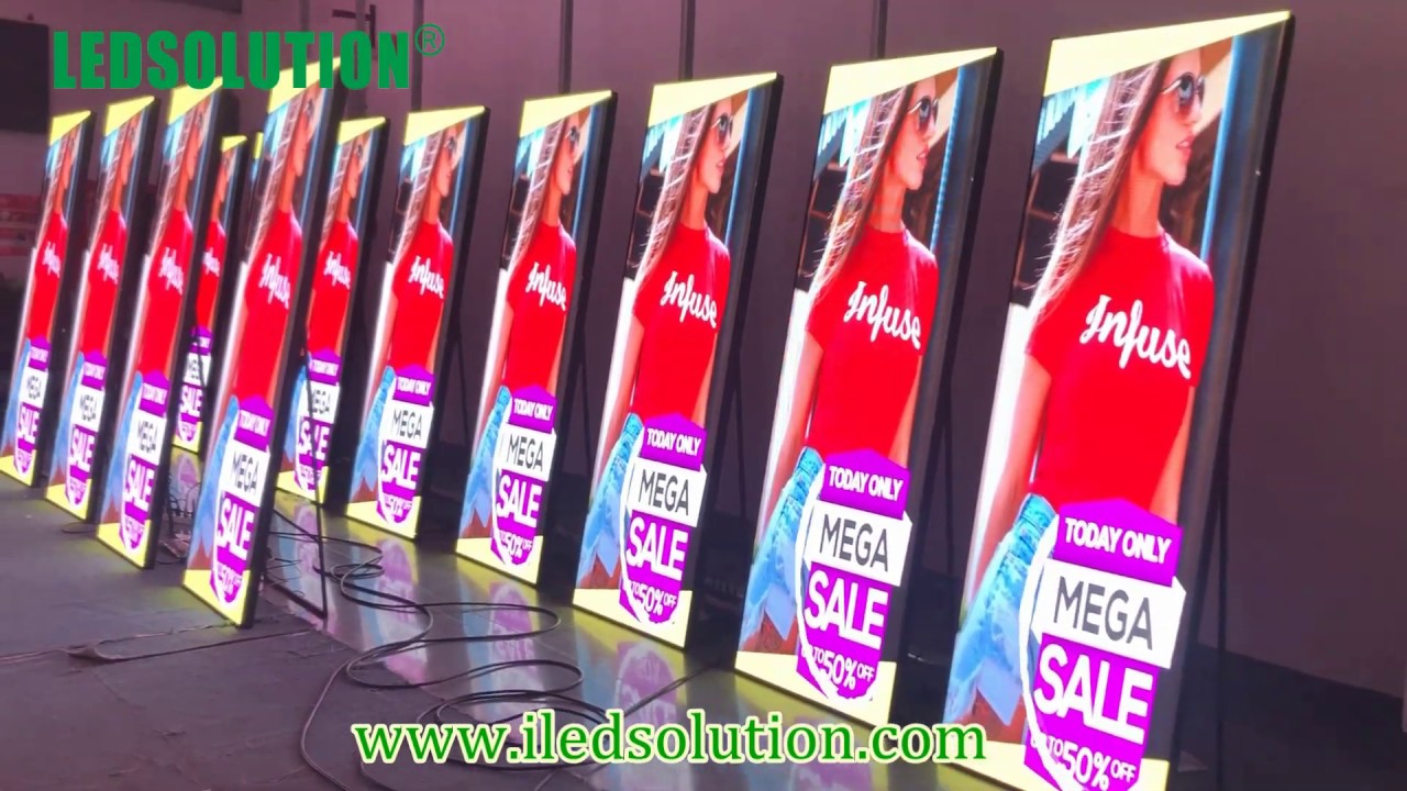 LEDSOLUTION Mirror Poster LED P2.5 Video 2 - YouTube