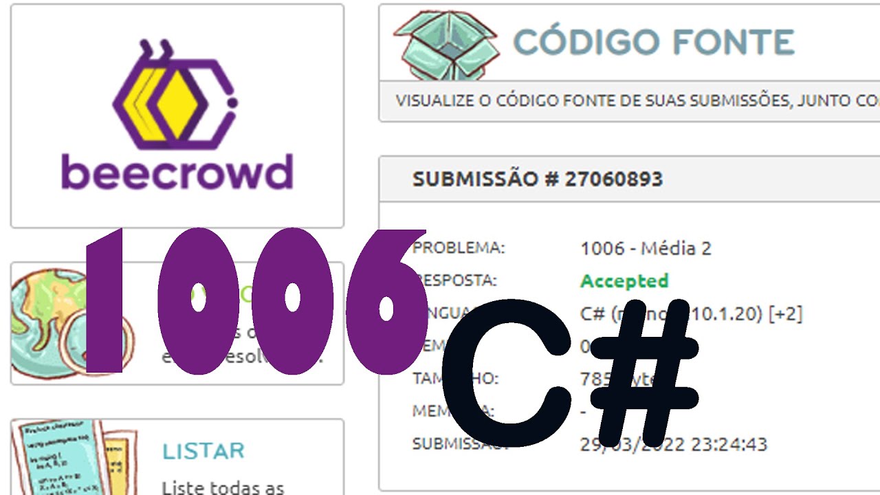 Beecrowd 1006 C# (C-Sharp) - YouTube