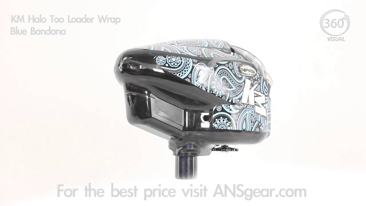 KM Halo Too Loader Wrap - Blue Bandana - Visual 360 - YouTube