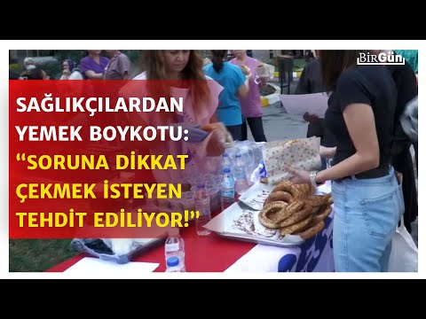 İzmir'de sağlıkçılardan 'simit-ayranlı' boykot! \