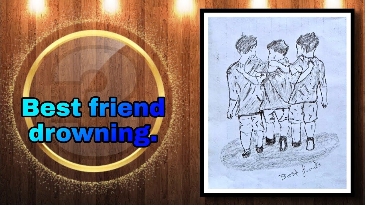 How to drow best friend drowning easy| step by step |with understanding ...