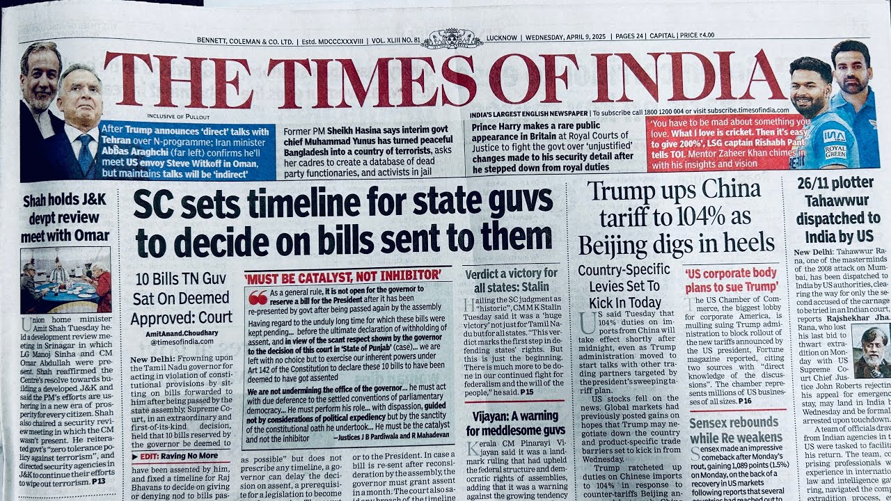 English Newspaper Headlines | English Newspaper Translation | Learn ...