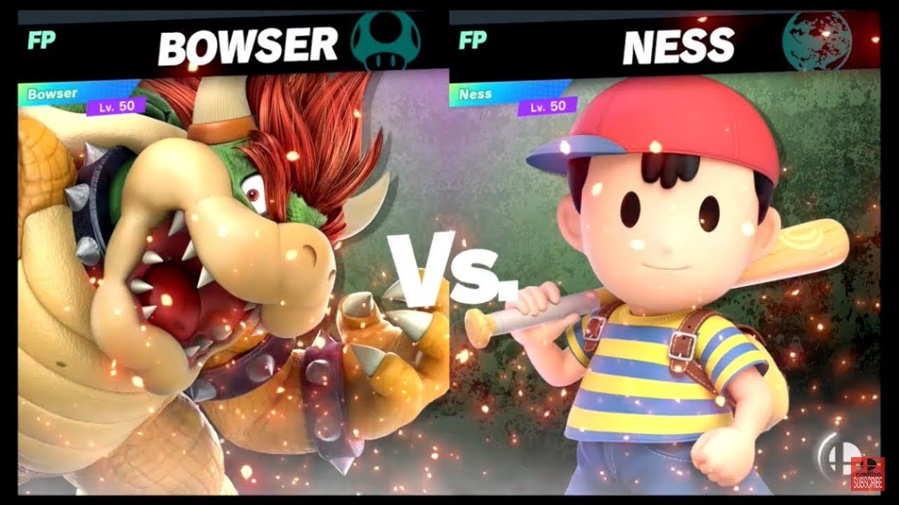 Super Smash Bros Melee Ness VS Bowser (Nintendo Wii) 1080 60FPS ...