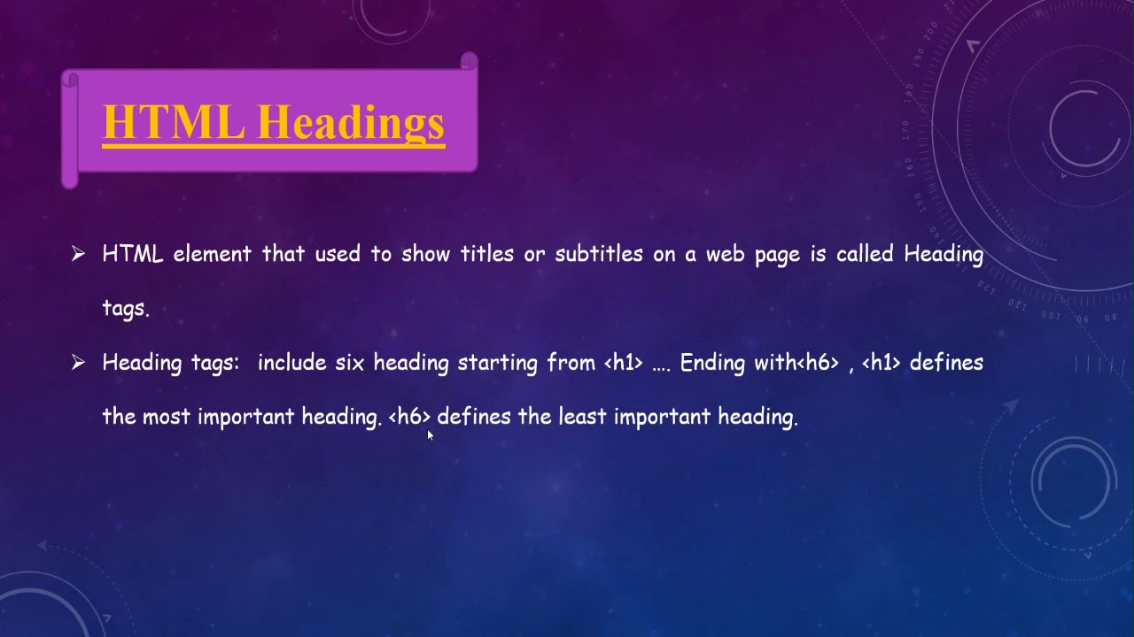 video -1- of 2nd Lecture (HTML) - YouTube