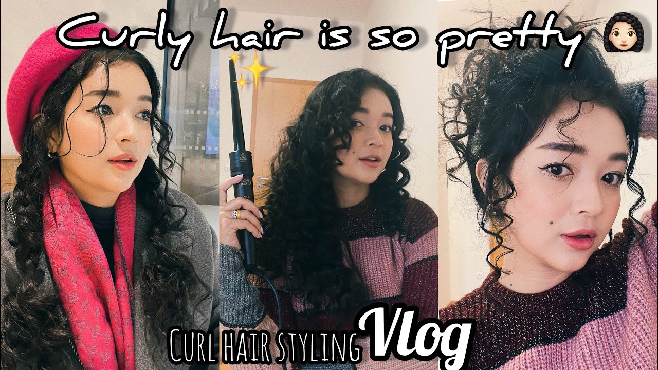 Curl hair tutorial ~ styling~ OOTD~snack time ~ Vlog | Su Lin Shein ...
