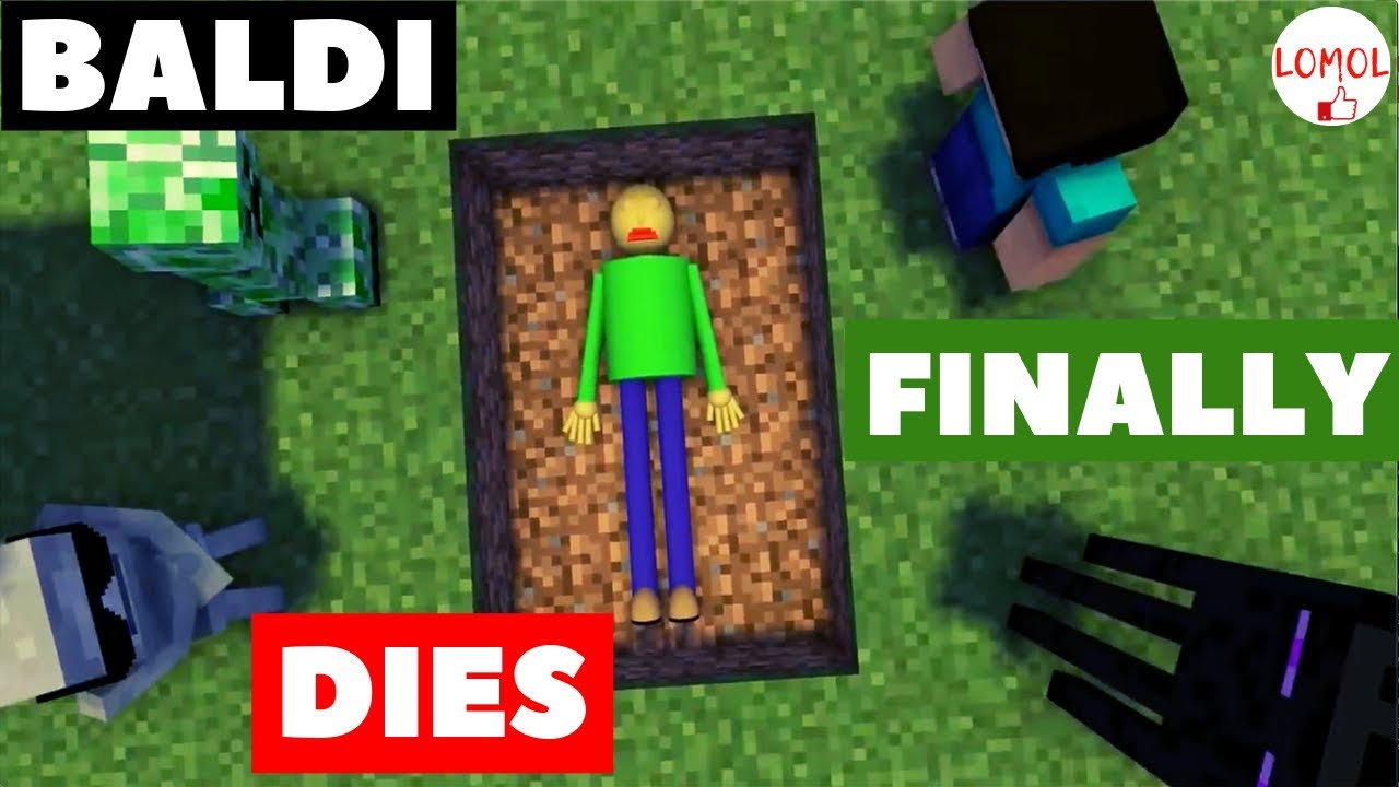 ☠️Baldi DIES in Monster School Minecraft ⚰️ Baldi's basics song video 💀 ...