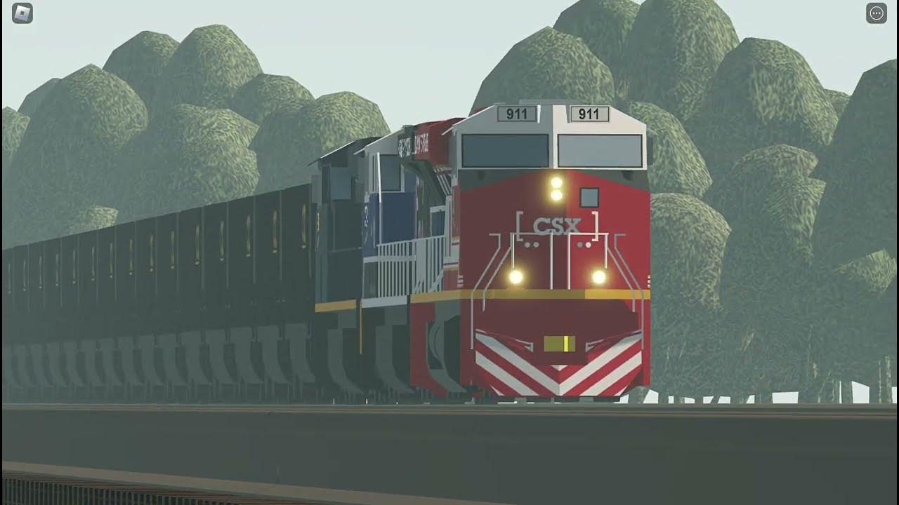 CSX 911 Honoring our first responders coal train leader - YouTube