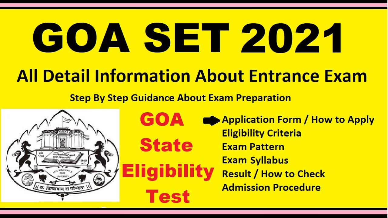 GOA SET 2021 - Notification, Dates, Application, Eligibility, Admit ...