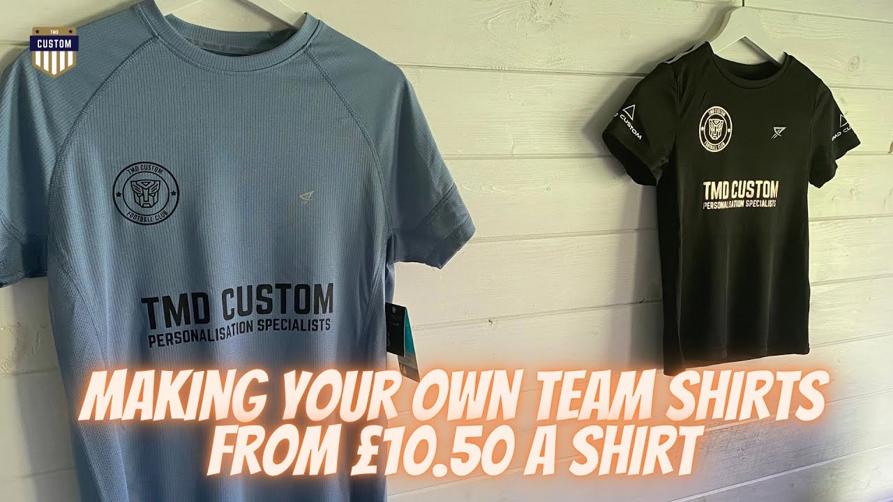 Make your own Teamwear / football shirts from £10.50 - YouTube