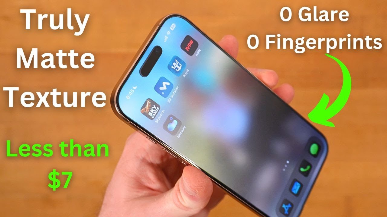 The BEST Matte Screen Protector! No Fingerprints, No Glare! - YouTube
