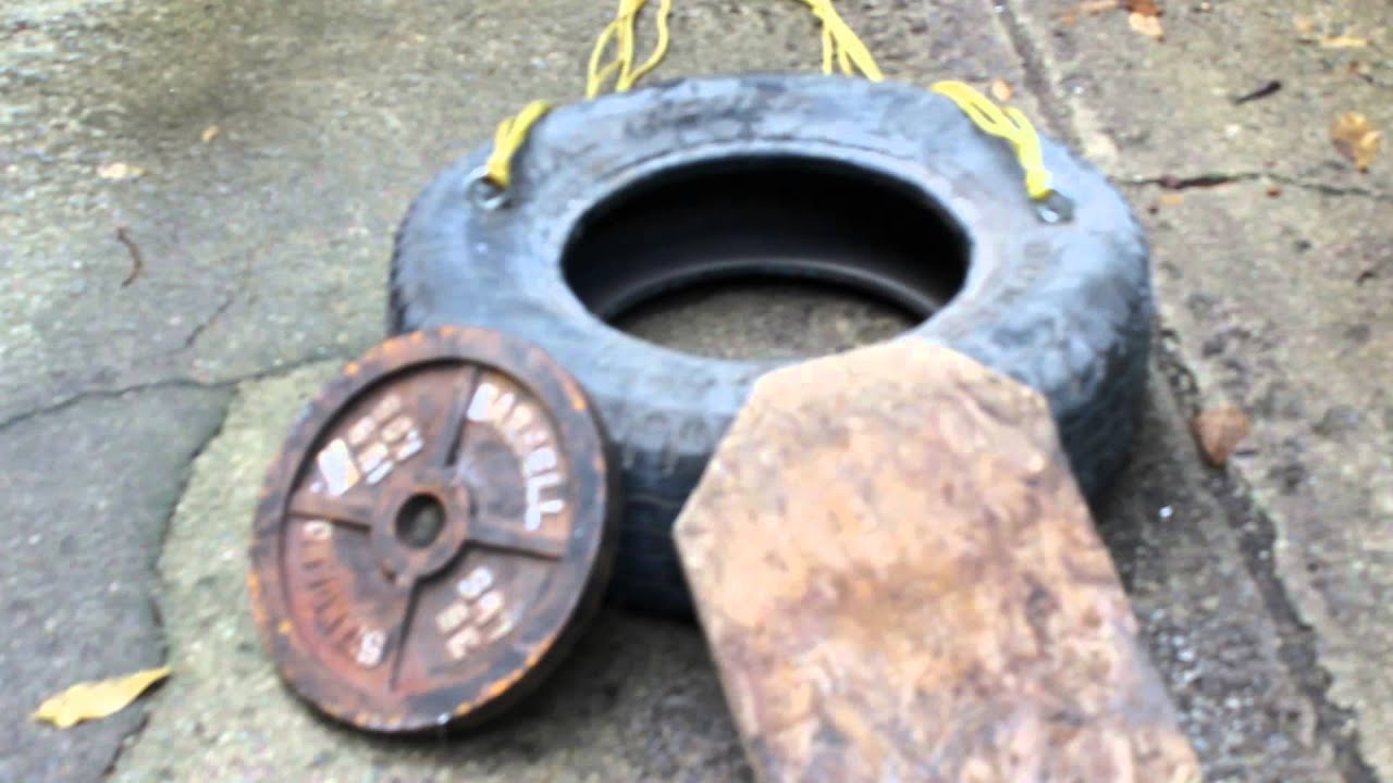 Strength Training, My Homemade Dragging Sled - YouTube