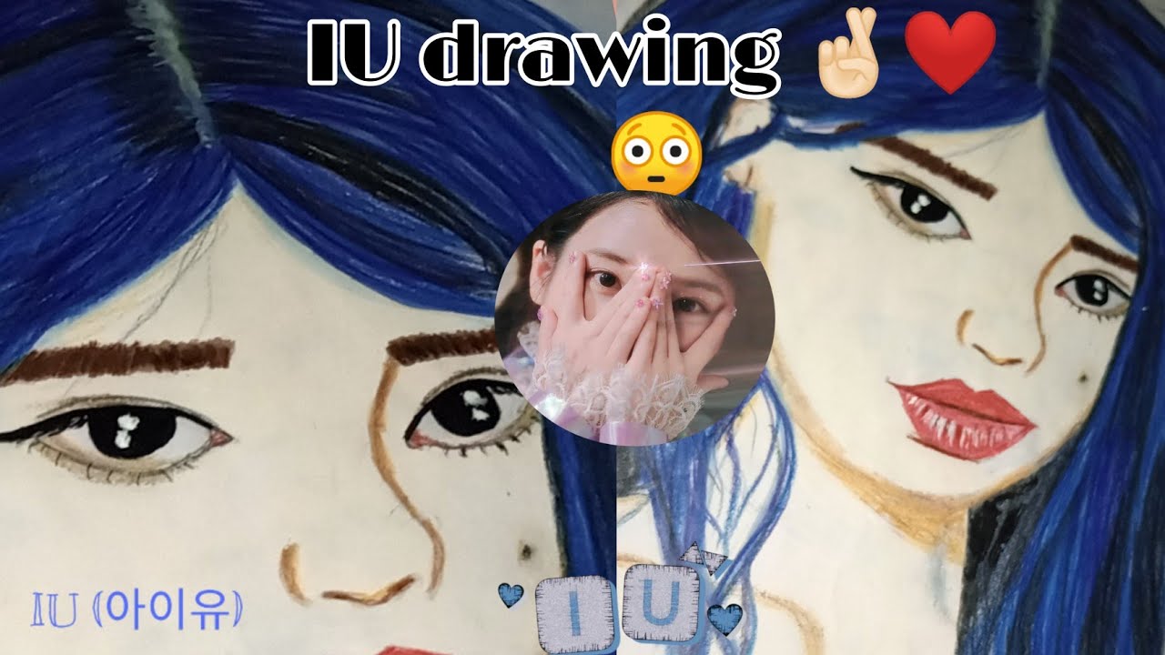 Korean Singer (IU) Drawing | Hope you like it 🤞🏻 #drawing #youtube #iu ...