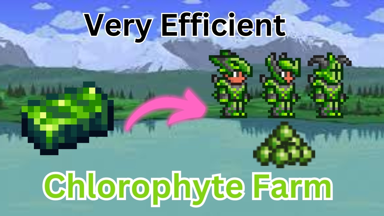 Terraria Chlorophyte Farm 1.4.4.9 - YouTube