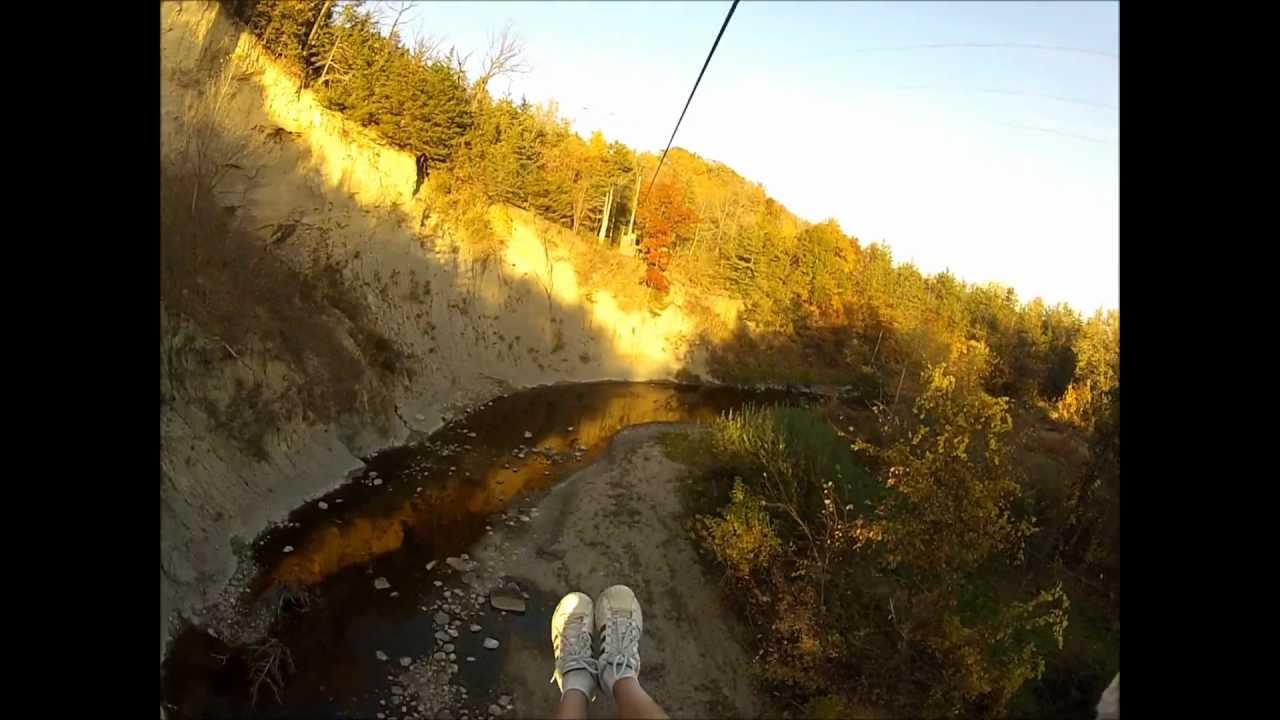 Extreme Zip line at Sand Creek Adventures - YouTube