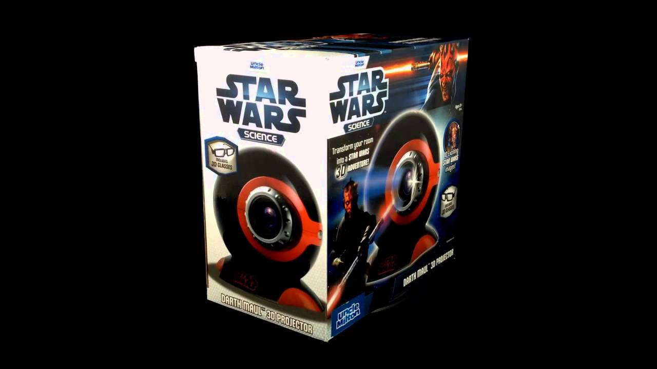 Star Wars Science Range Darth Maul 3D Projector Including 3D Glasses ...