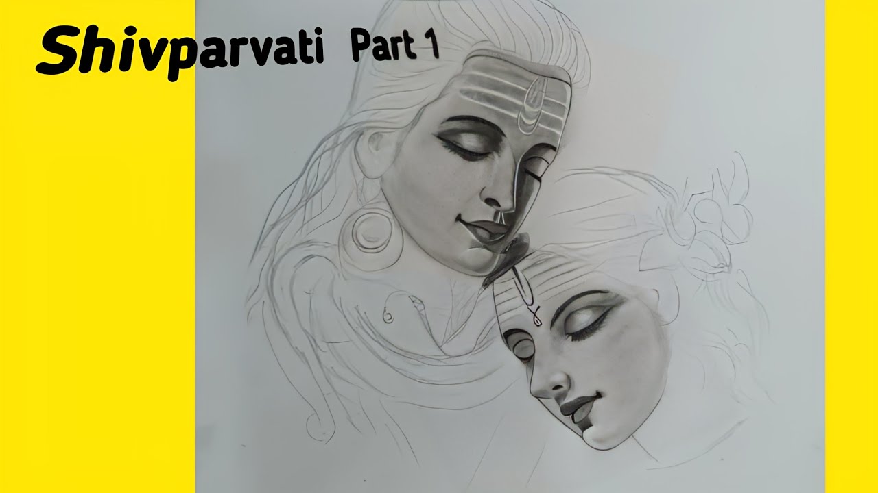 Drawing ShivParvati for Shivratri Special | How To Draw ShivParvati # ...
