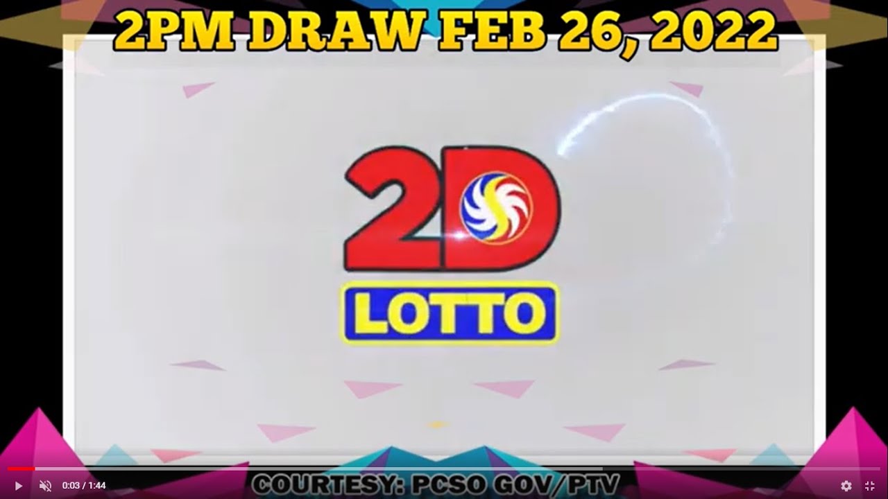 2D LOTTO RESULT 2PM DRAW FEB 26, 2022 | LOTTO RESULT WINNING NUMBER ...